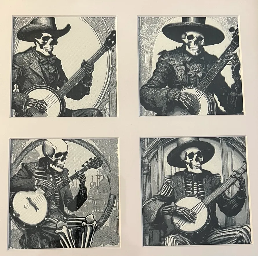 Banjo Playing Skeletons by traciebri - MakerWorld