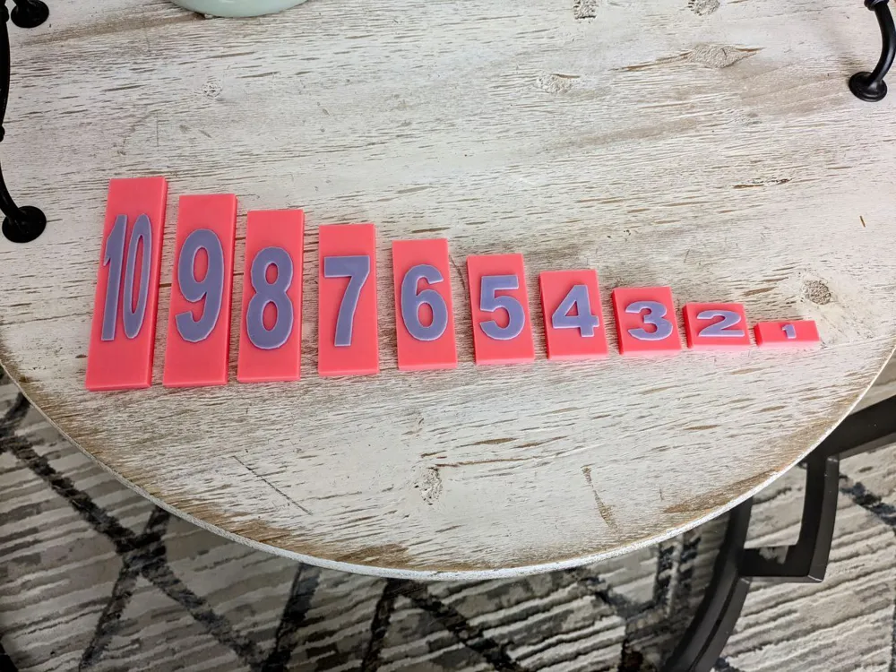Magnetic Number Blocks Toy by Taa Design - MakerWorld
