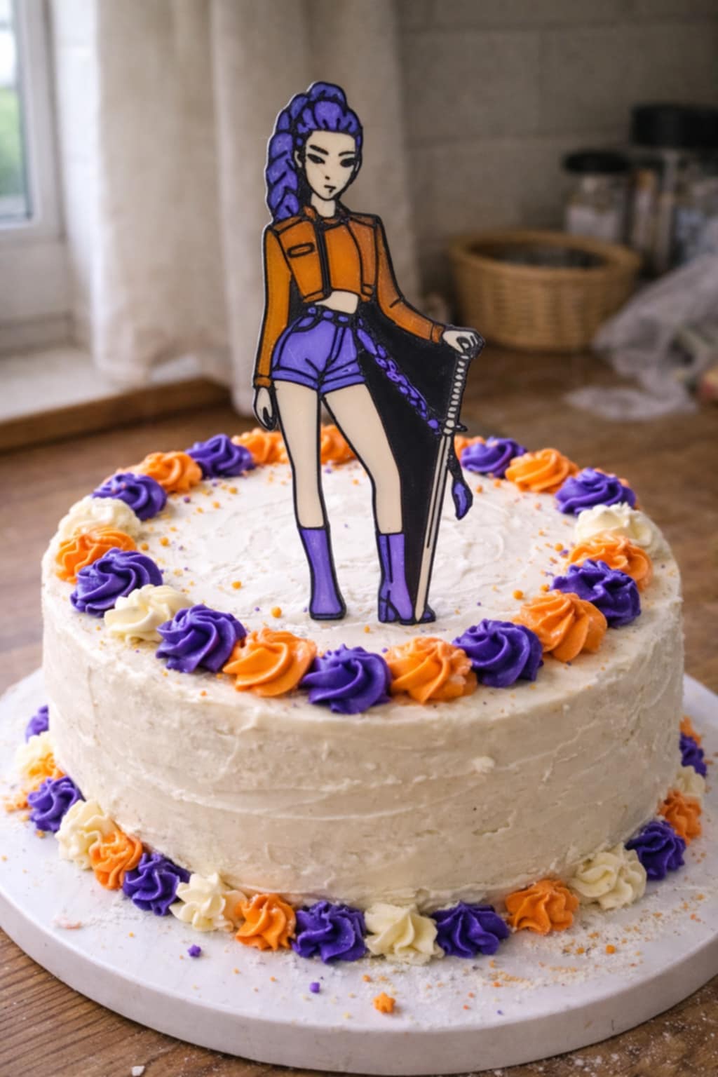 Anime Girl Cake Topper – 4 Color Print – Huntrix - Free 3D Print Model ...