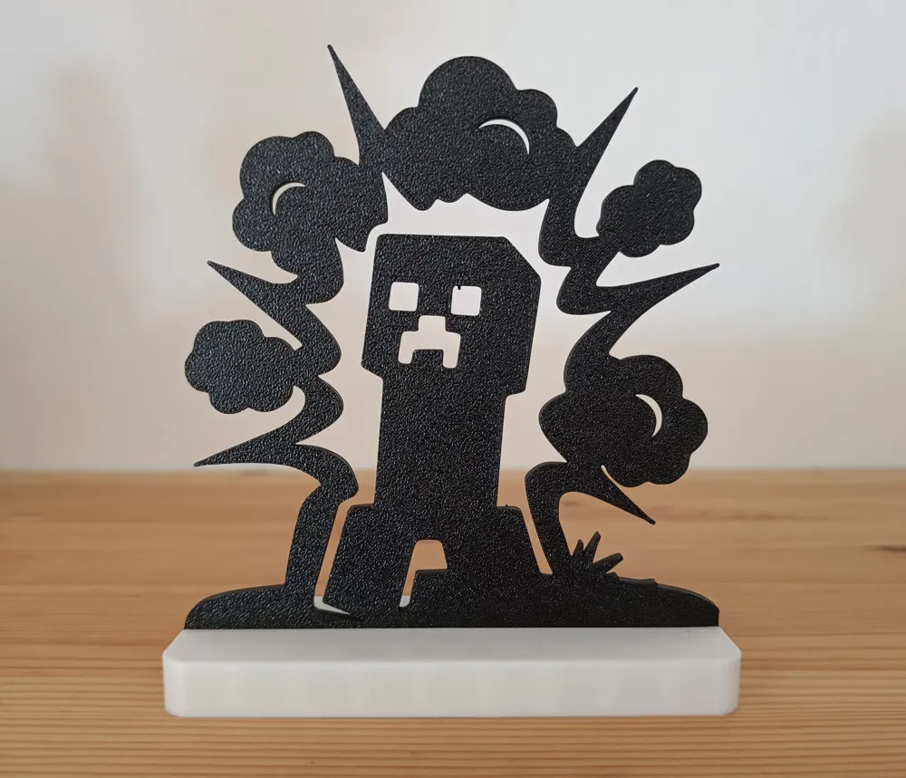 Minecraft Creeper Explosion by PrintaDeko MakerWorld: Download Free 3D ...