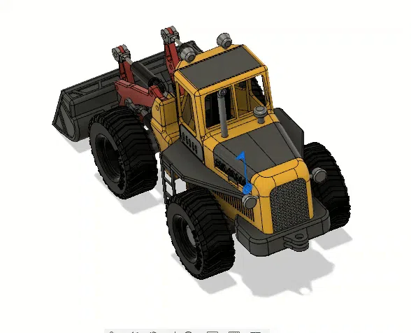 Yellow Front Loader with Movements by Black Jack - MakerWorld