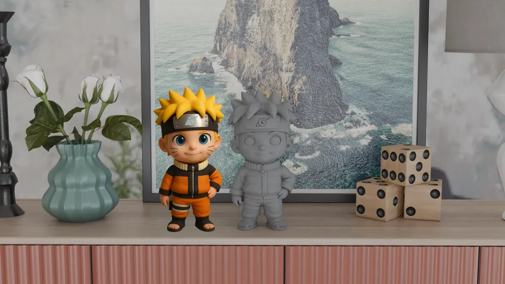 Q-version Hidden Leaf Ninja - Naruto - Free 3D Print Model - MakerWorld