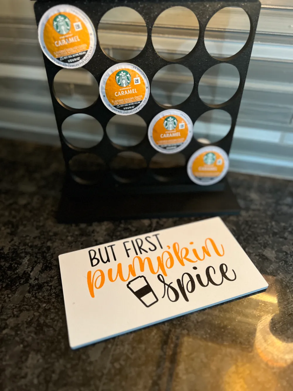 Keurig K-Cup Station With Interchangeable Signs - Free 3D Print Model ...