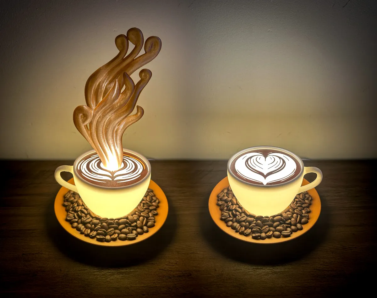 Latte Lovers Lamp by Eluded Studios MakerWorld: Download Free 3D Models