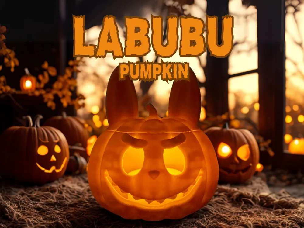 Labub Pumpkin by SM3y MakerWorld: Download Free 3D Models