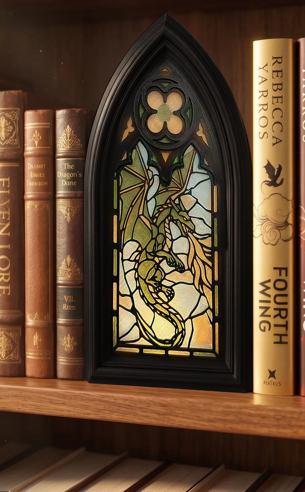 Gothic Book Nook: Fire Breathing Dragon - Free 3D Print Model - MakerWorld
