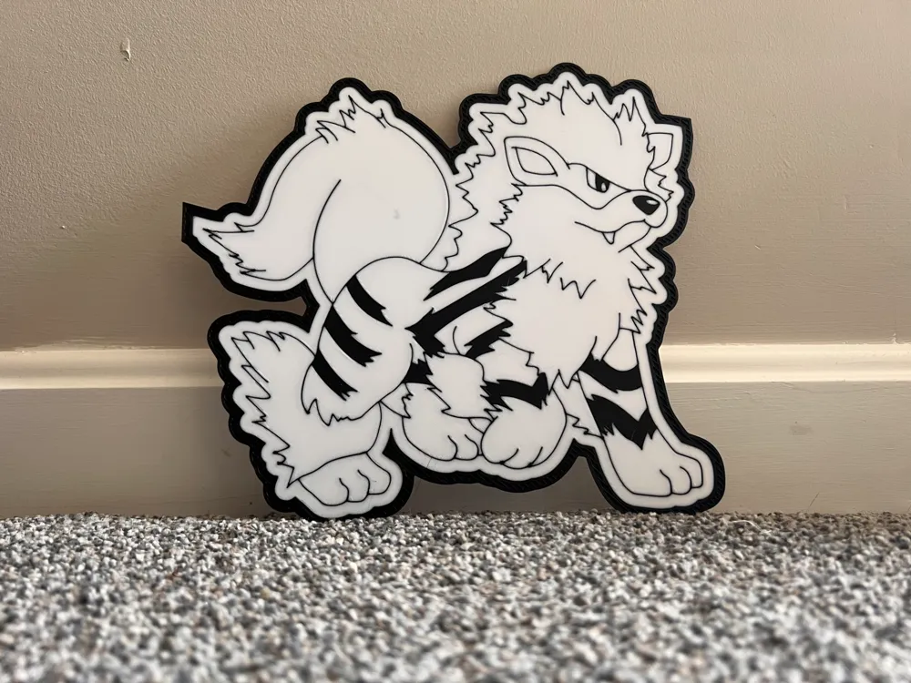 Pokemon - 0059 Arcanine LED Lamp by BeeTee 3D - MakerWorld