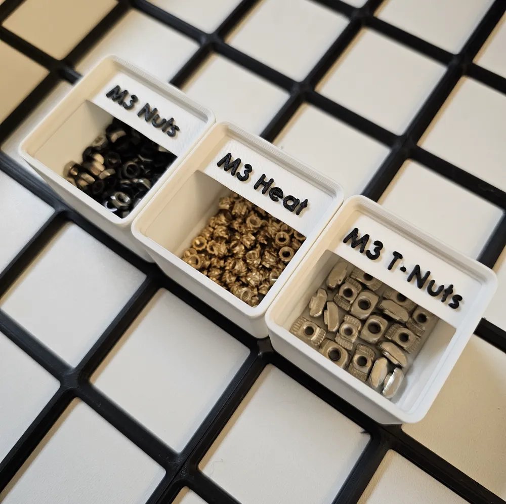 Gridfinity Ultra Light Metric Screw Bins Remixed by Luke MakerWorld ...