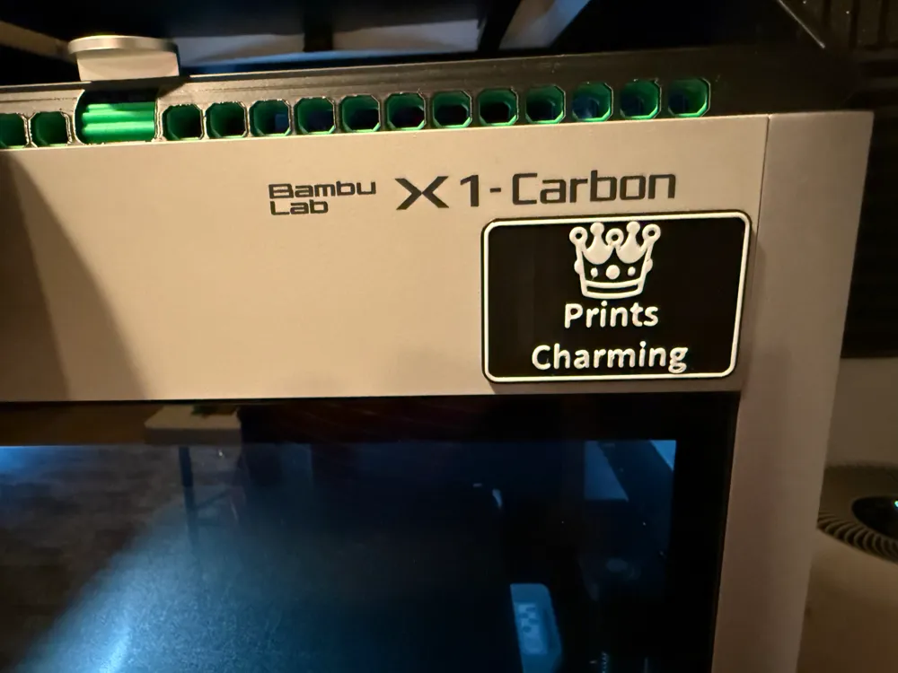 Printer Name Sign - Prints Charming by Blind Badger - MakerWorld