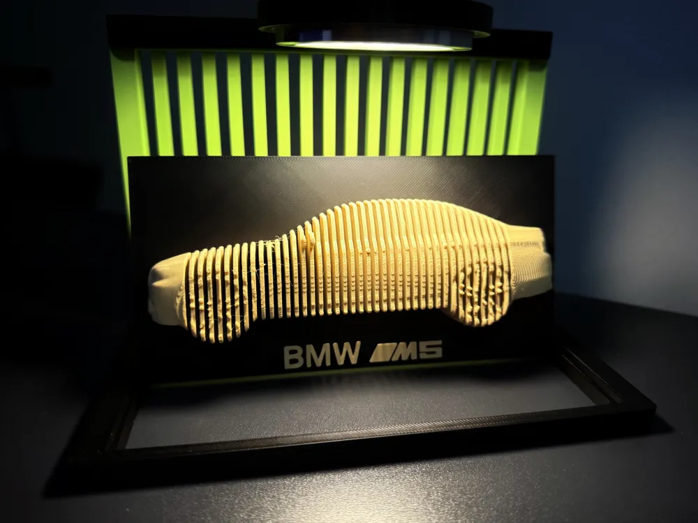 BMW M5 (F10) : Vertically Layered Car Art by ShapeShift 3D Creations ...