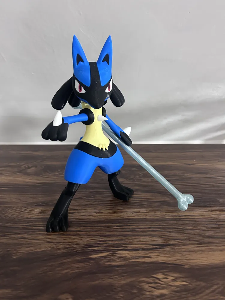448-Lucario-Pokemon-montagem de peças - Modelo gratuito para impressão ...