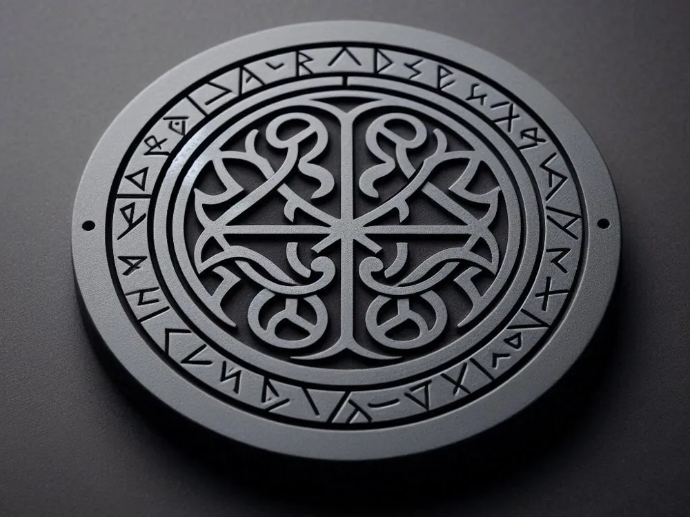 Drinks & Coffee Cup Coaster "Runestone" - Free 3D Print Model - MakerWorld