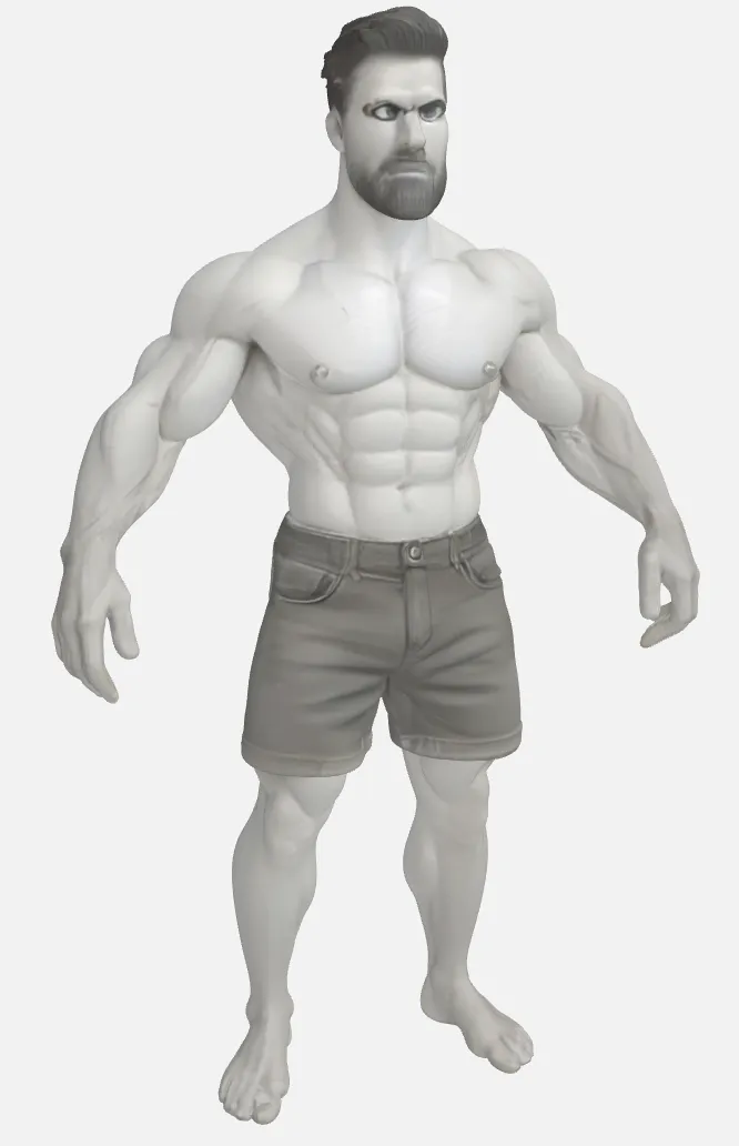 Giga Chad V2 by Rattlhead MakerWorld: Download Free 3D Models