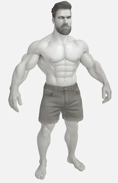 Giga Chad V2 by Rattlhead MakerWorld: Download Free 3D Models