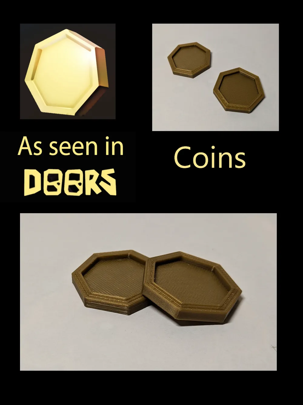 Gold from Doors (Roblox) - Free 3D Print Model - MakerWorld