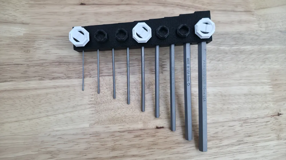 Multiboard Hex L-Key Holders (SAE & MM) by DezPool MakerWorld: Download ...