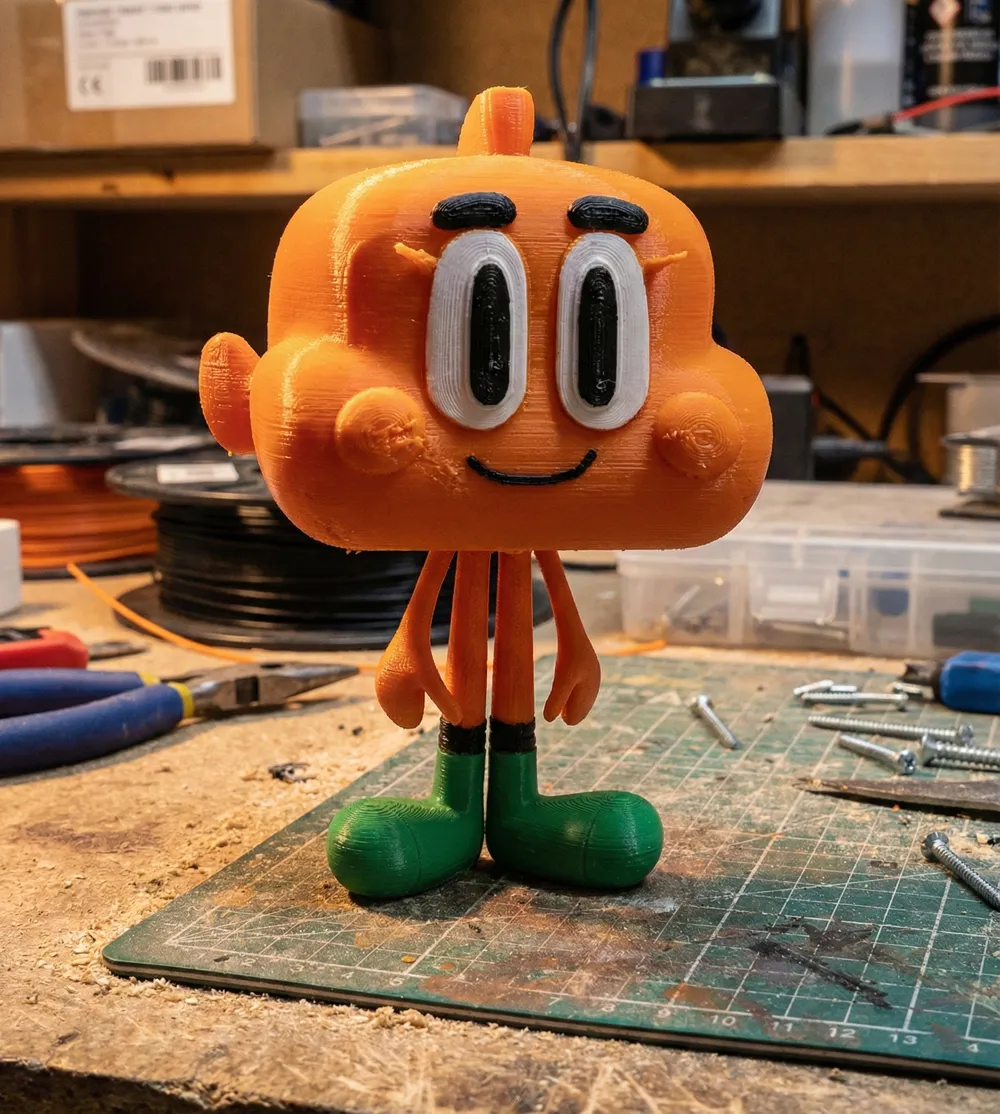 Chibi Darwin Watterson - Cute Collectible Figure - Free 3D Print Model ...