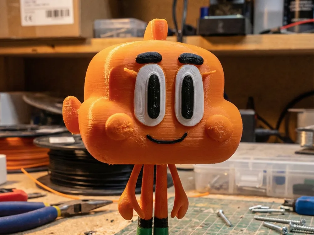 Chibi Darwin Watterson - Cute Collectible Figure - Free 3D Print Model ...
