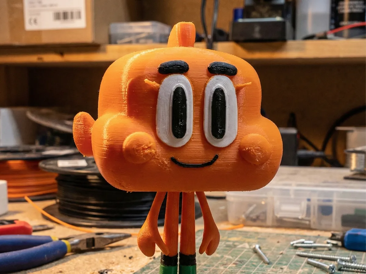 Chibi Darwin Watterson - Cute Collectible Figure - Free 3D Print Model ...