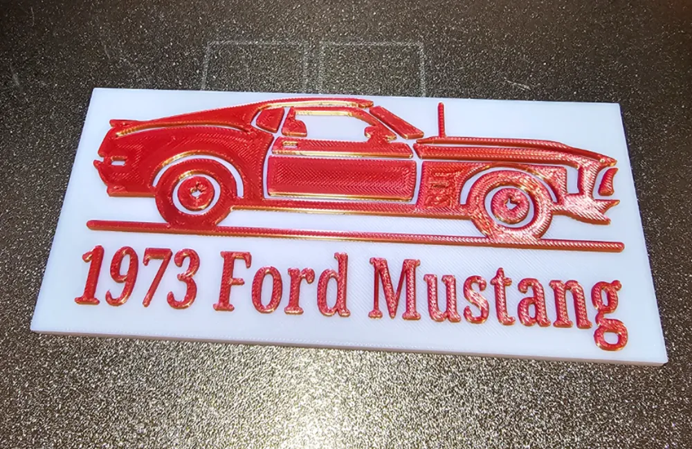 1973 Ford Mustang plate picture by Jshelton2089 - MakerWorld