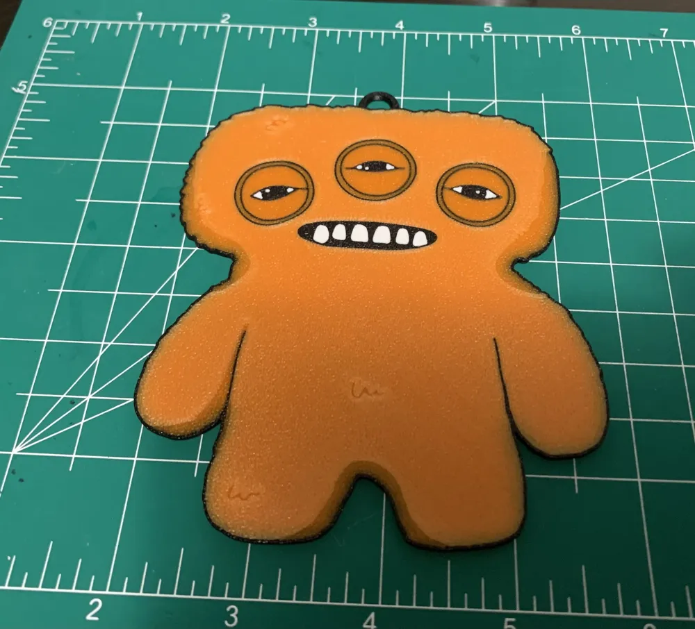 Ornament Fugly Monster - Orange Twice the Trouble - Free 3D Print Model ...