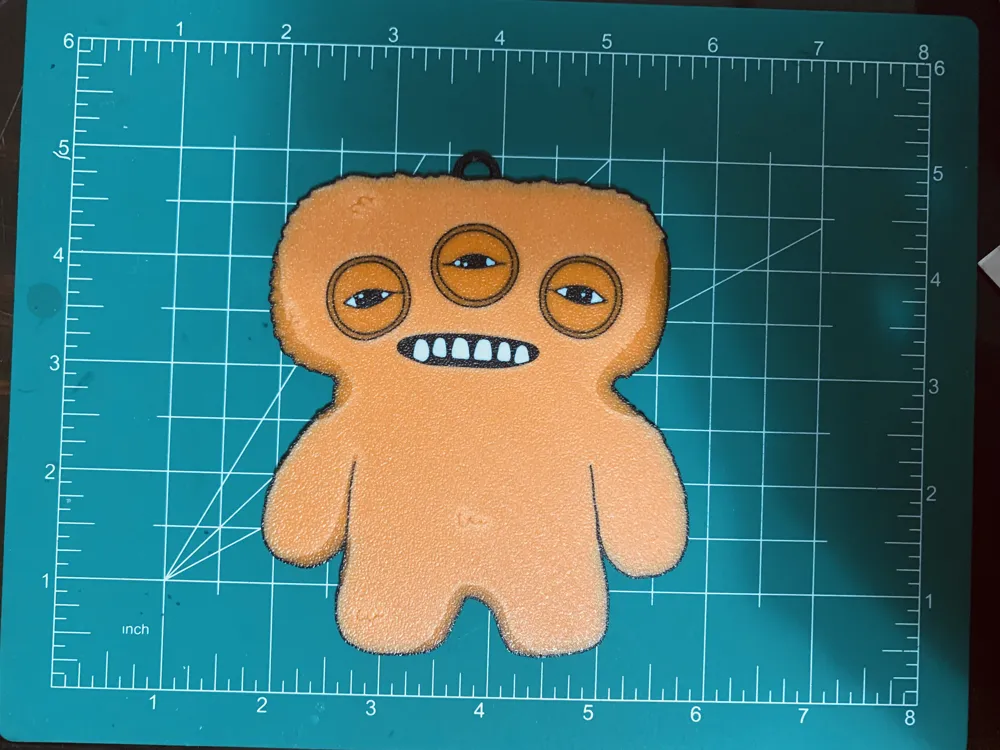 Ornament Fugly Monster - Orange Twice the Trouble - Free 3D Print Model ...