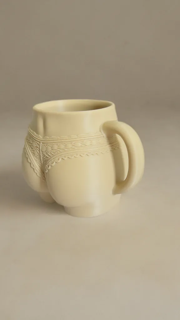 Cheeky Butt Mug Funny Pot Pen Holder Torso Cup by SpicyLayers MakerWorld: Download Free 3D Models