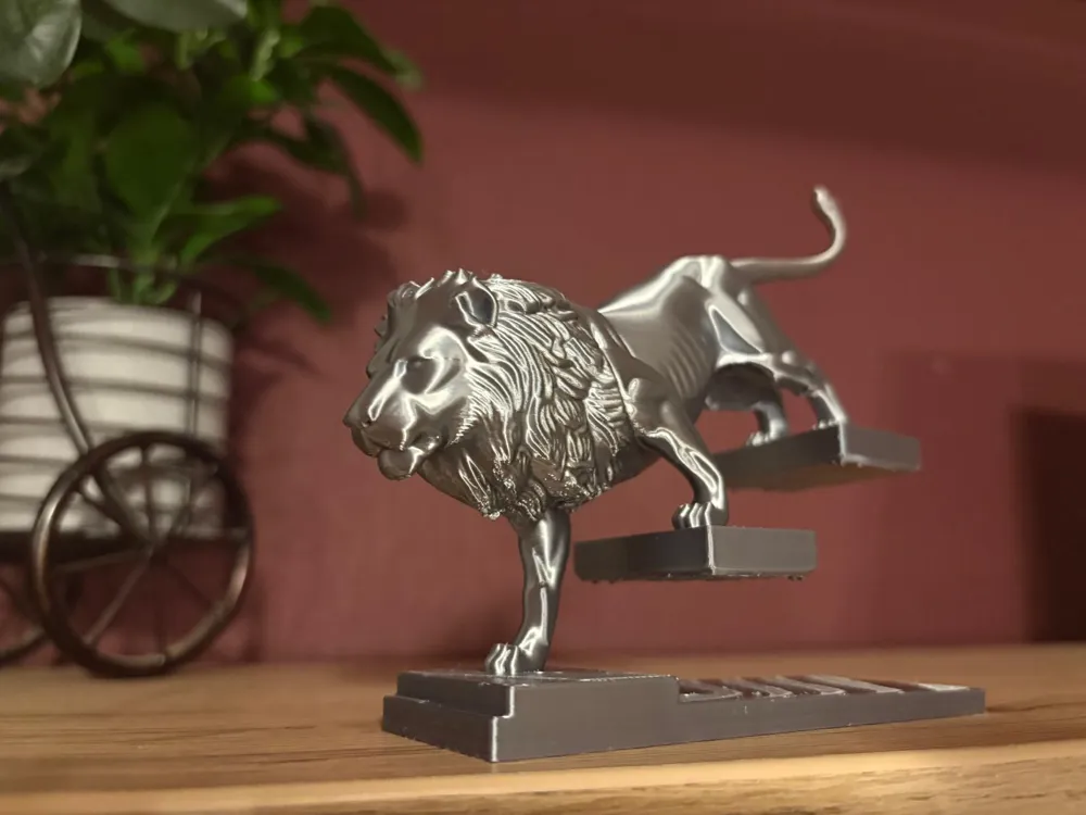 Lion ON Stairs - Free 3D Print Model - MakerWorld