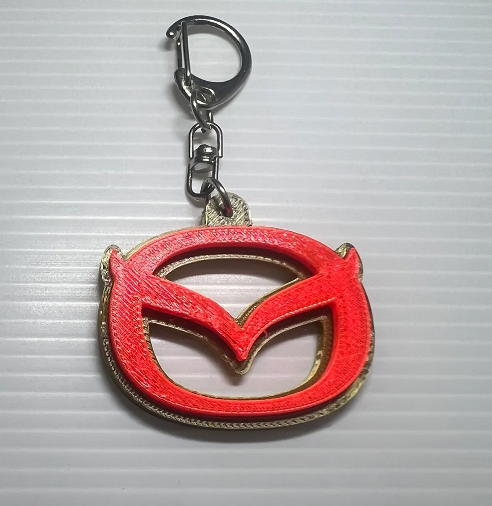 mazda logo keychain by ricky - MakerWorld
