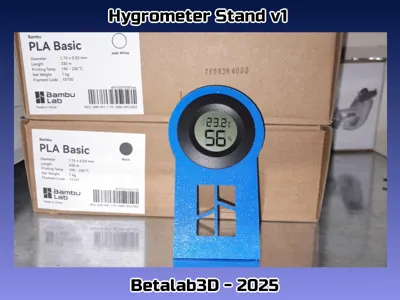 Hygrometer Stand v1 by Betalab3D - MakerWorld