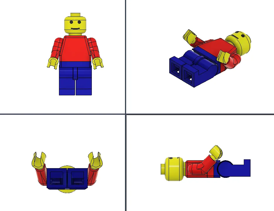 Brickman LEGOs Inspired Minifigure - Free 3D Print Model - MakerWorld