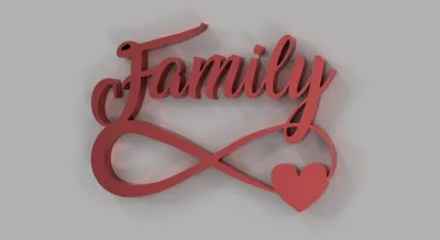 Family sign art by desmofaby - MakerWorld