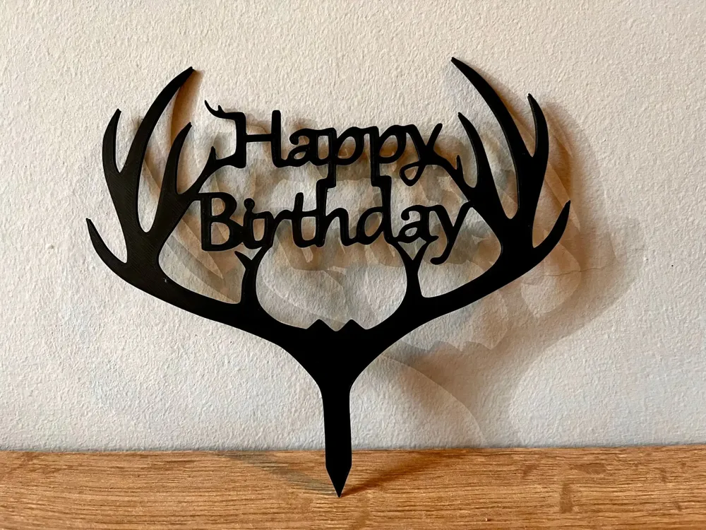 Hunting birthday topper by Printajmi3d - MakerWorld