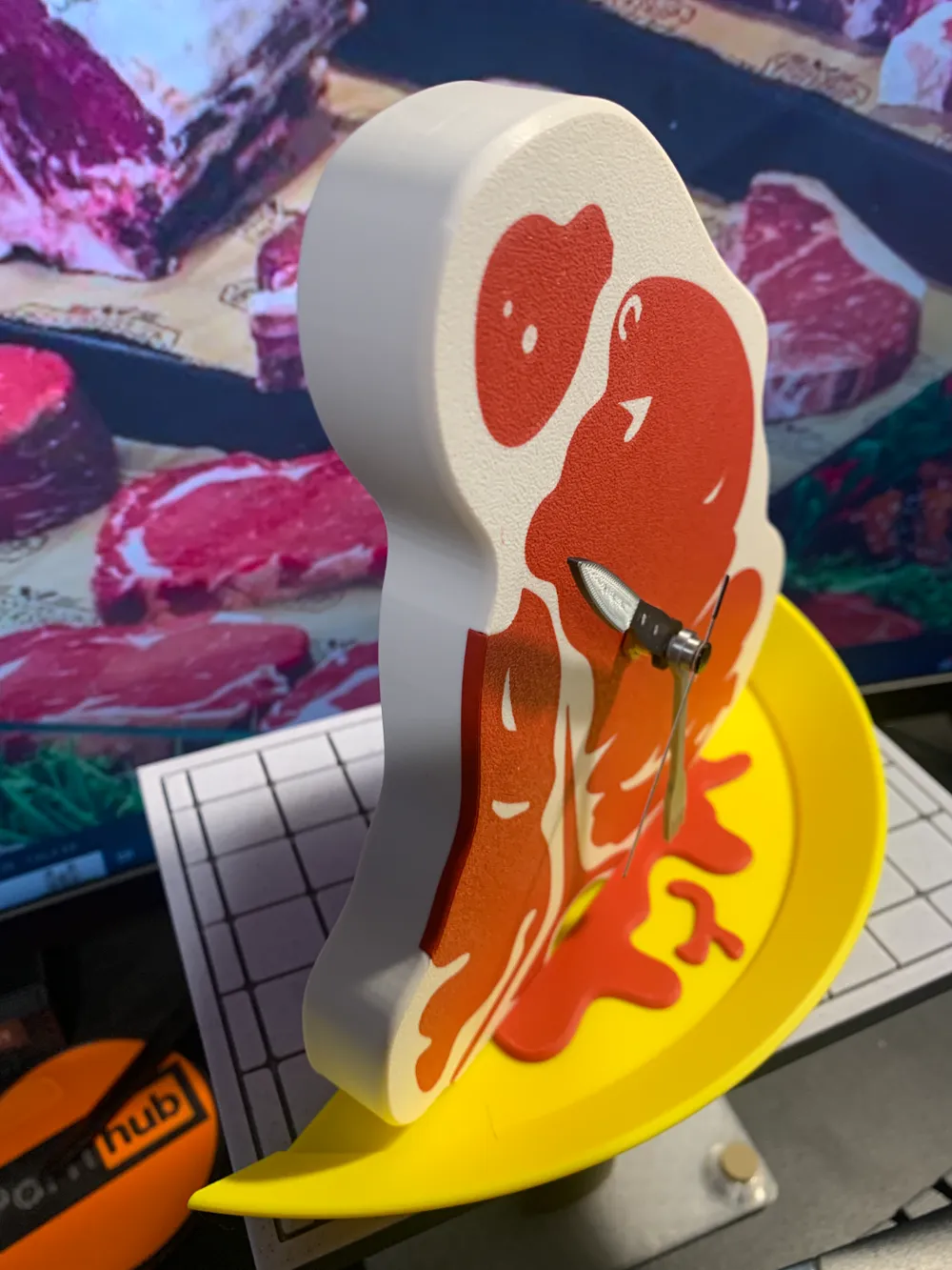 Meat Clock by Zzz3DSelkirk - MakerWorld