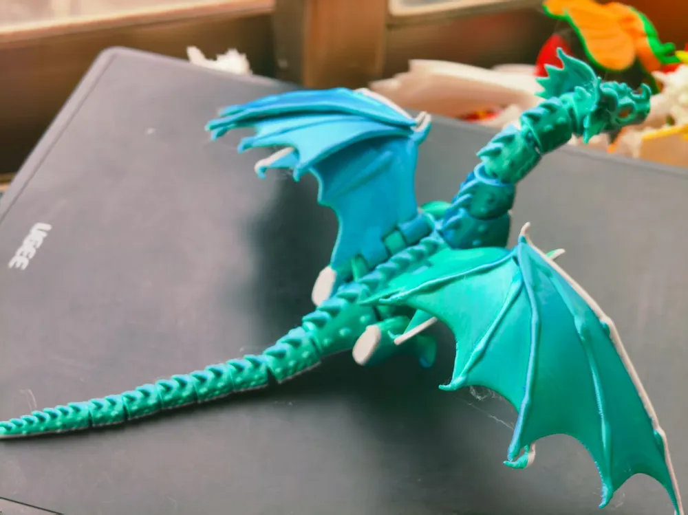 RainWing Dragon, minimal supports, wings of fire, MINI printable - Free ...