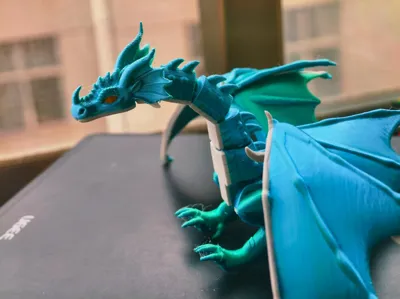 RainWing Dragon, minimal supports, wings of fire, MINI printable - Free ...