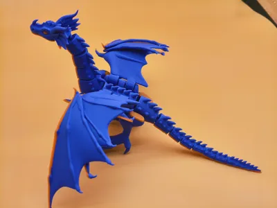 RainWing Dragon, minimal supports, wings of fire, MINI printable - Free ...