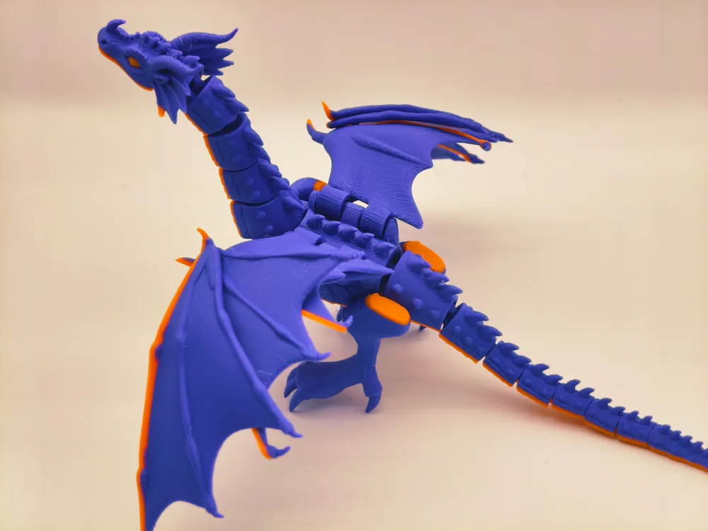 RainWing Dragon, minimal supports, wings of fire, MINI printable - Free ...