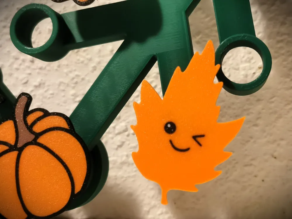 Giant Building Brick Thanksgiving Autumn Leaves - Free 3D Print Model ...