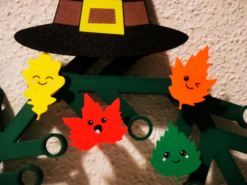 Giant Building Brick Thanksgiving Autumn Leaves - Free 3D Print Model ...