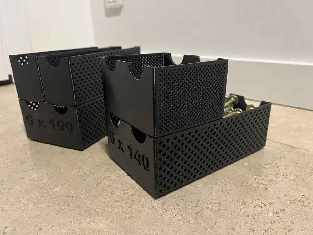 Stackable storage box 170 x 50 mm - Free 3D Print Model - MakerWorld