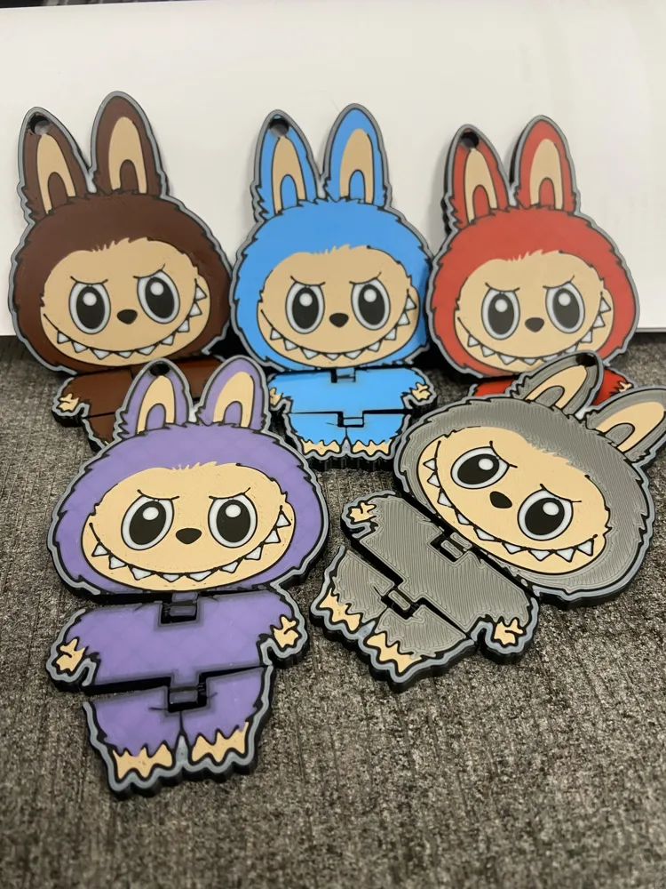 LABUBU Keychain - Free 3D Print Model - MakerWorld