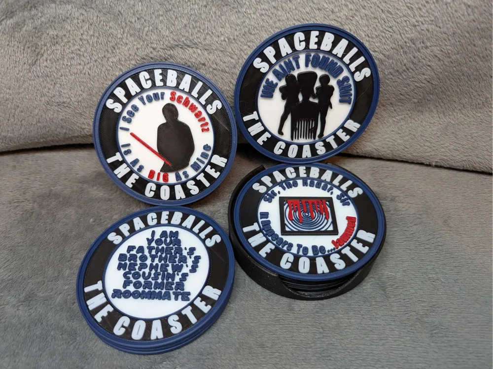 SpaceBalls - The Coaster set! - Set B by DelPrints MakerWorld: Download ...