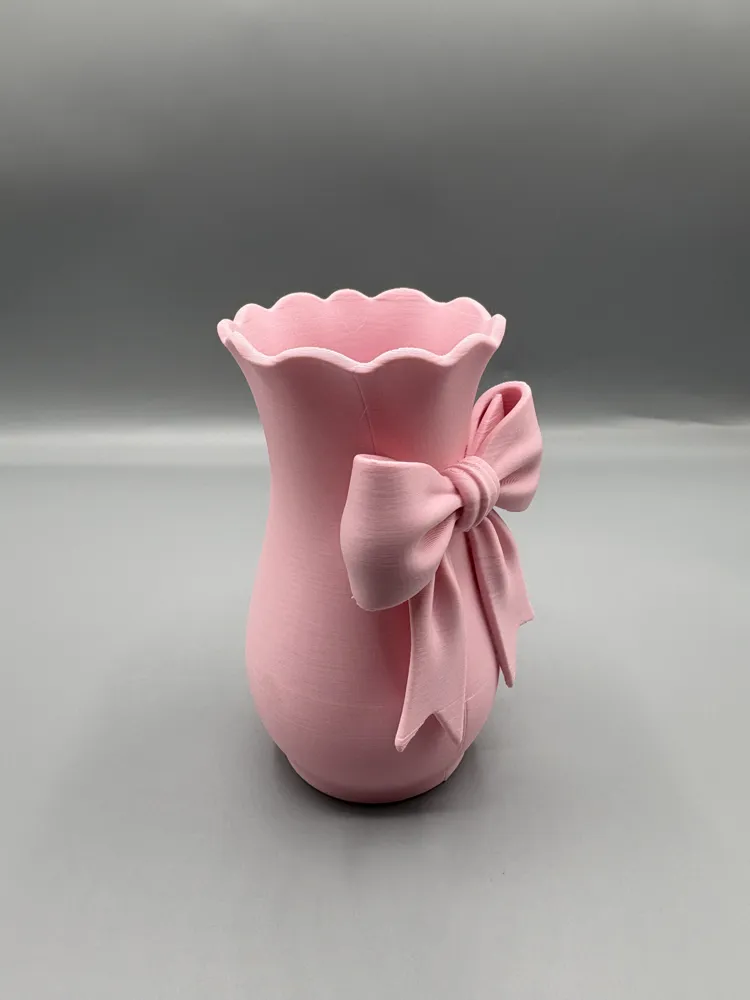 Coquette Bow Vase - Free 3D Print Model - MakerWorld