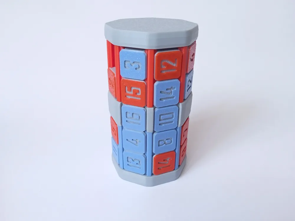 Sliding Puzzle Tower V2 - Free 3D Print Model - MakerWorld