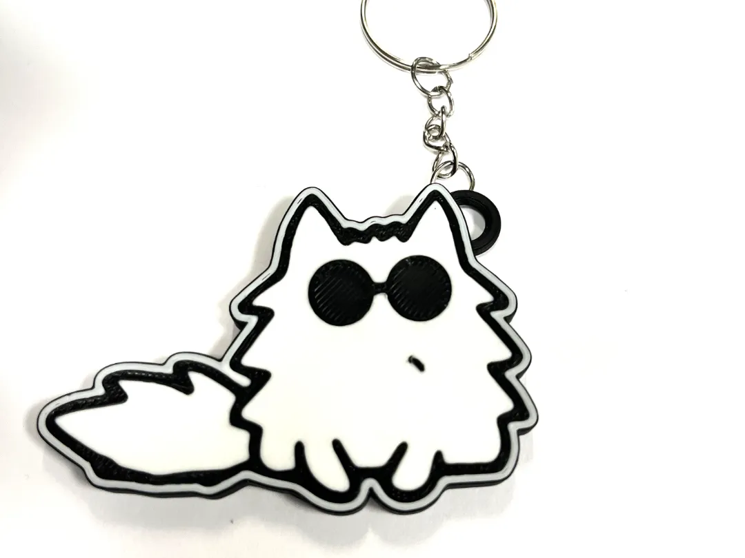 Gojo Cat Keychain – Jujutsu Kaisen Inspired - Free 3D Print Model ...