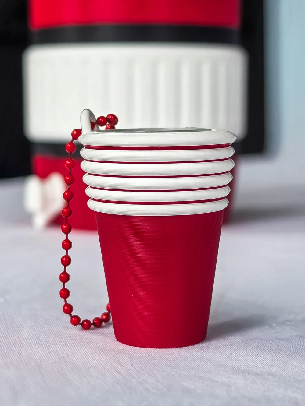 Plastic Solo Cup Clicker Keychain for Can Cooler - Free 3D Print Model ...