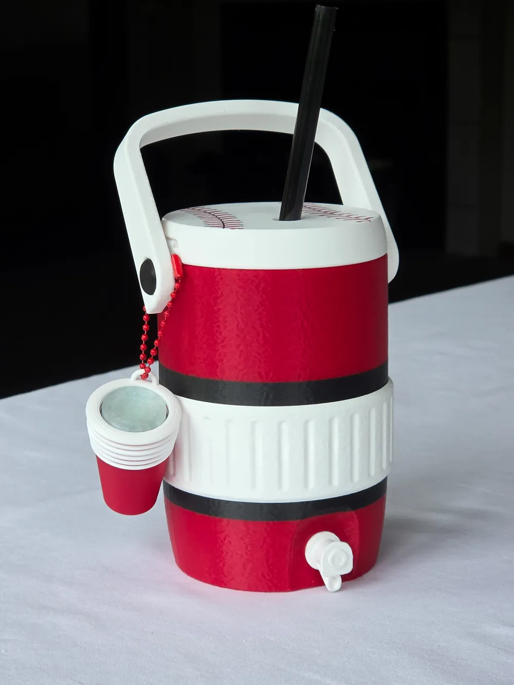 Plastic Solo Cup Clicker Keychain for Can Cooler - Free 3D Print Model ...