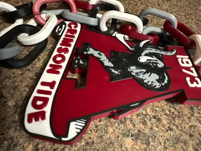 Alabama Crimson Tide Classic Oversized Logo-1973 by Hamilton’s Custom ...