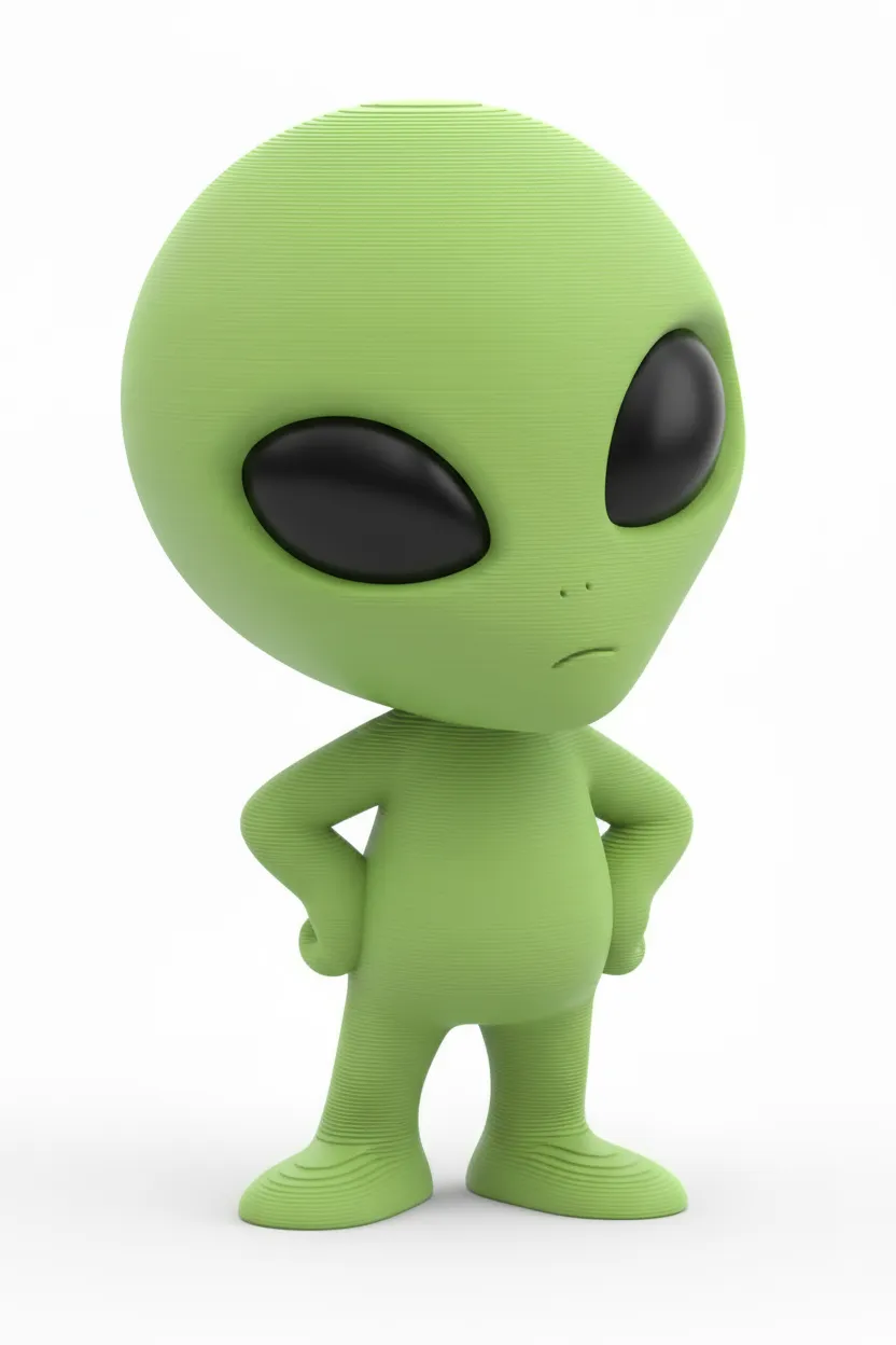 Alien figure collection in various poses - Free 3D Print Model - MakerWorld
